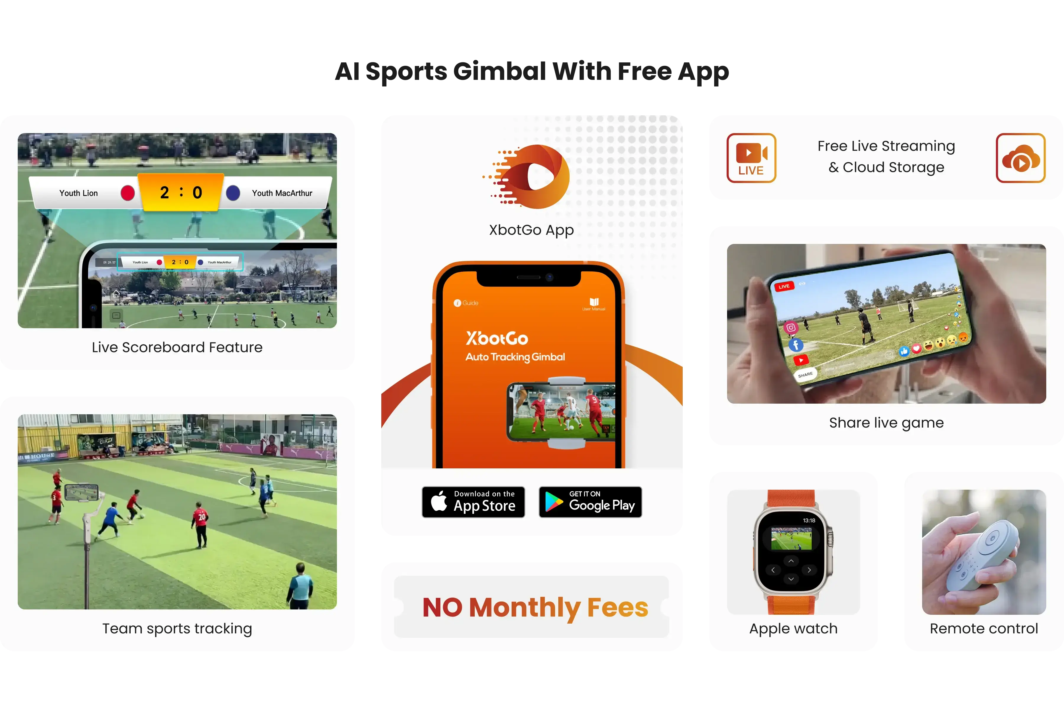 XbotGo スポーツサッカージンバル XbotGo スポーツサッカージンバル